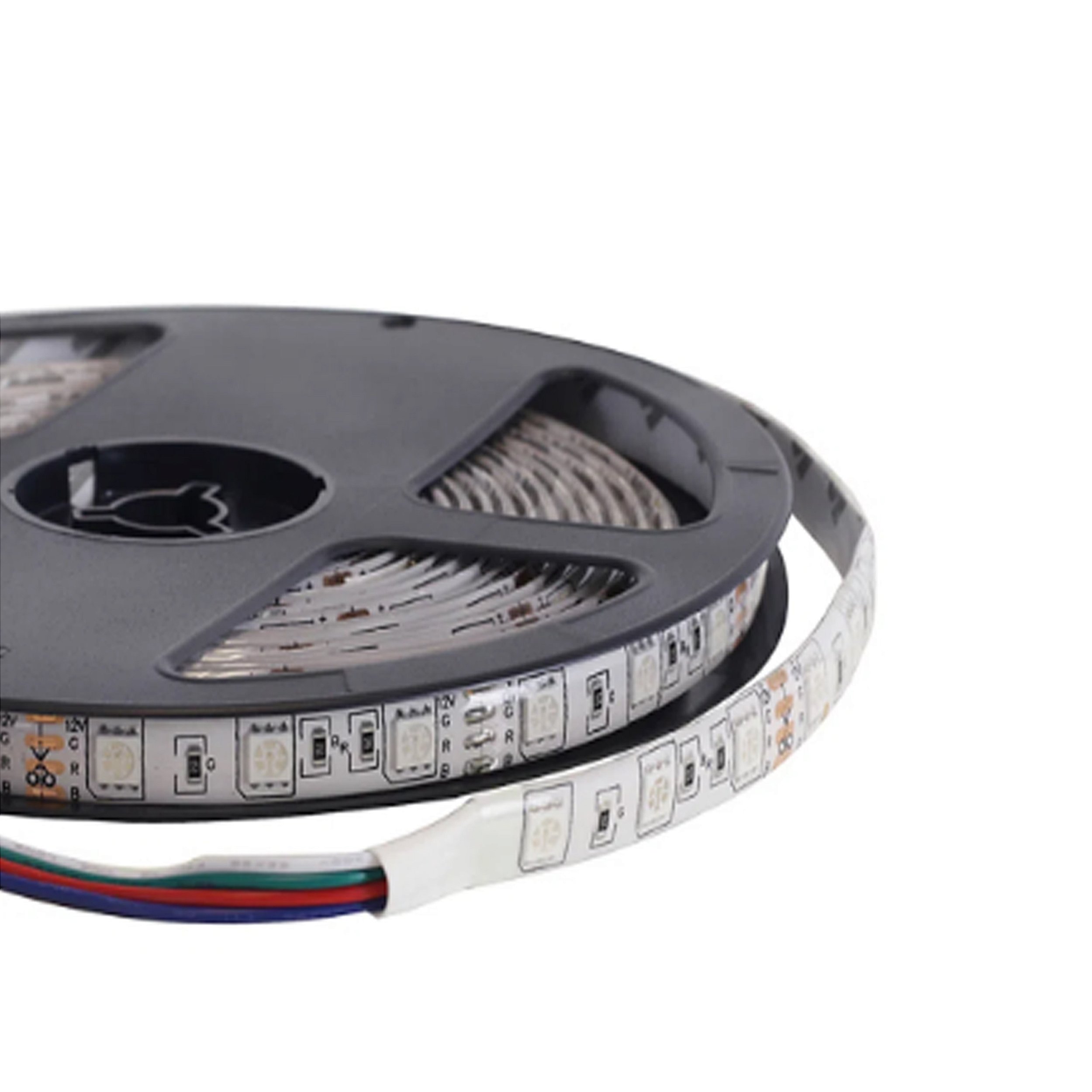 Fita de Led 5050 RGB - IP65 Prova D'agua 12v - Rolo c/ 5 Metros ...