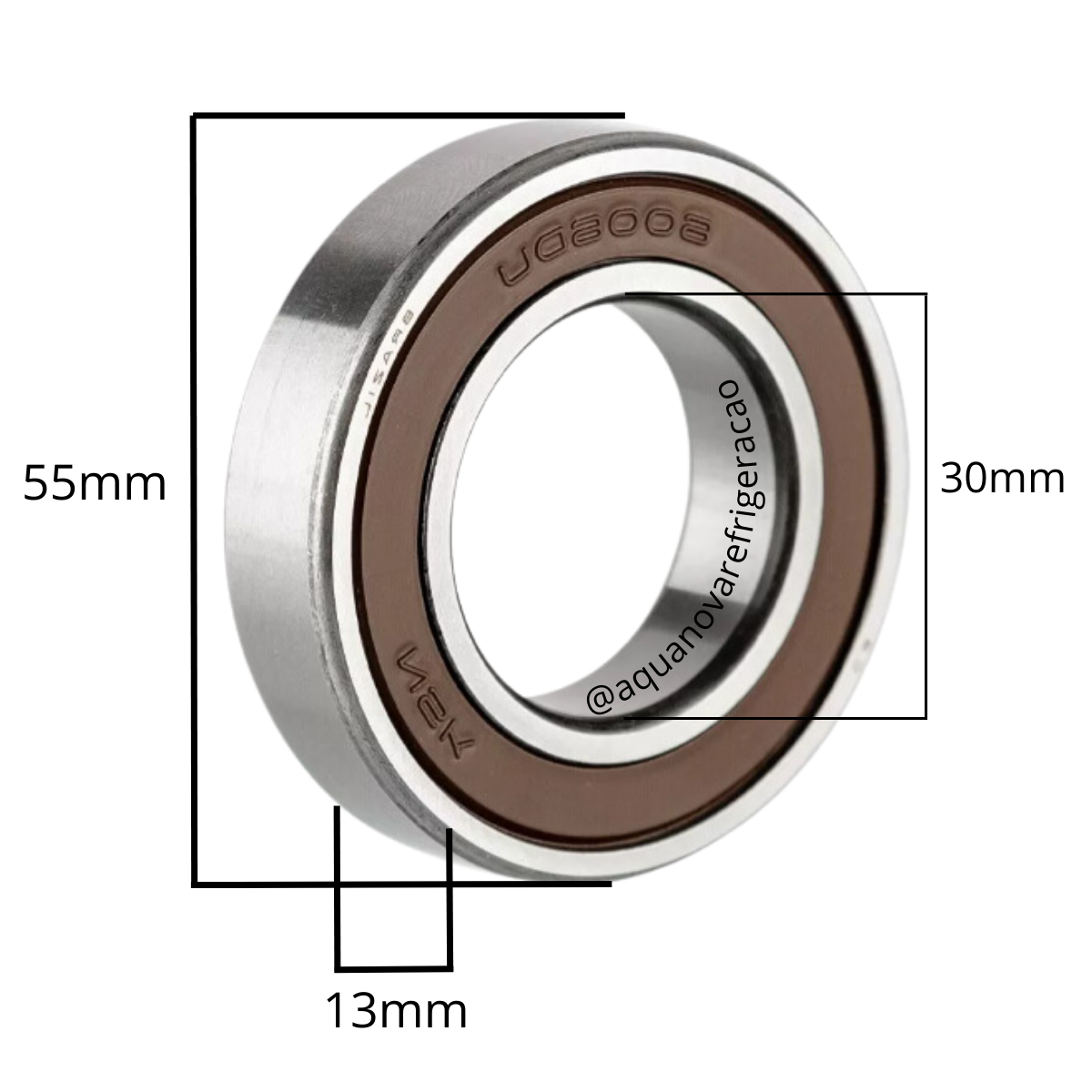 Rolamento 6006 NSK Brastemp Consul Mondial GE - Aquanova Refrigeração