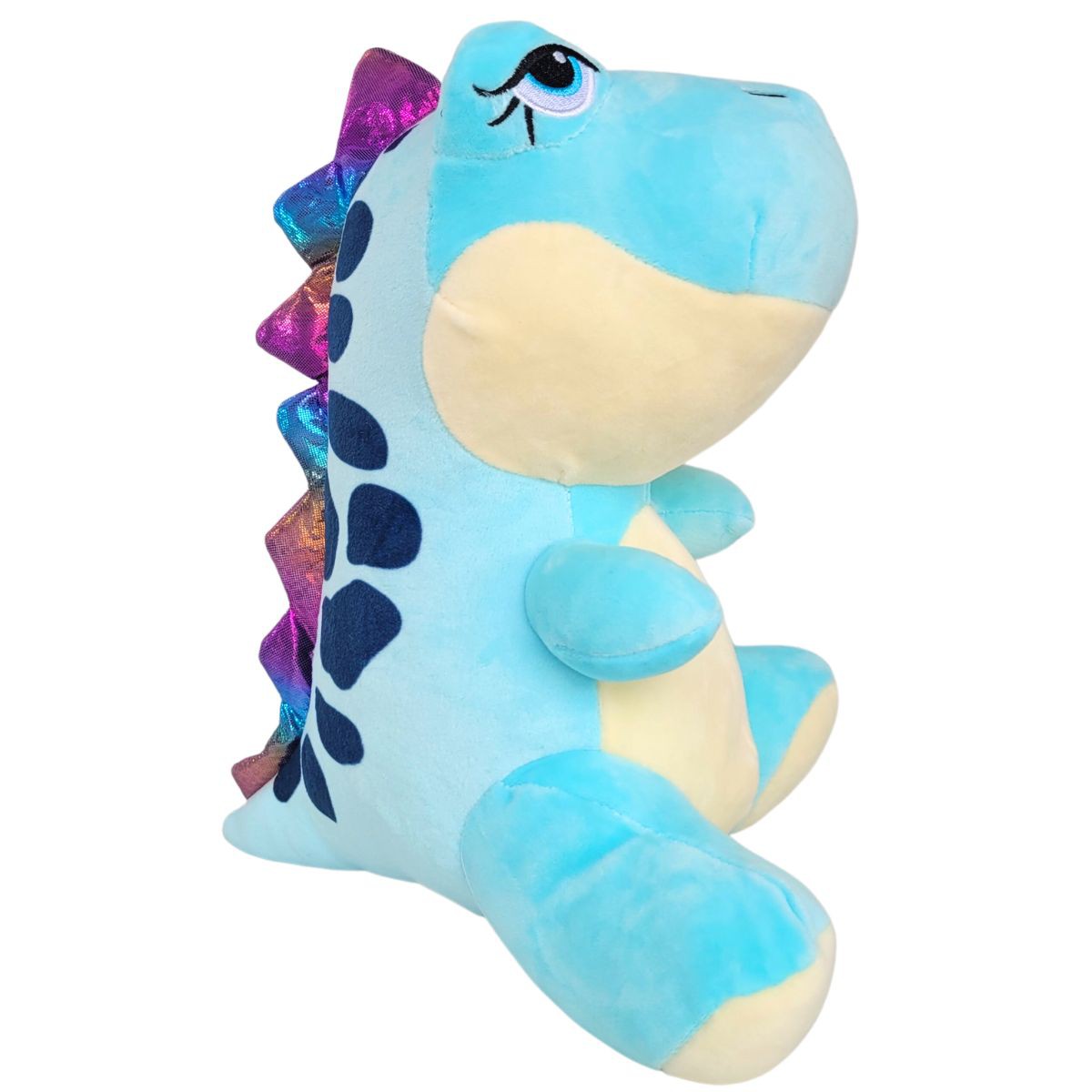 Dinossauro de Pelúcia Plush Azul Antialérgico Dino Baby - Nikity Toys ...