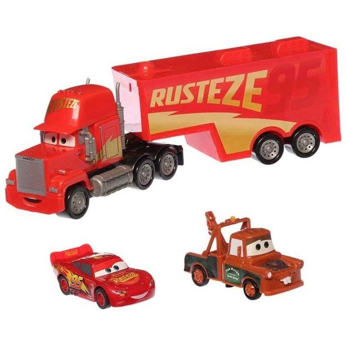 Kit Carrinhos Trio Radical Mcqueen Mate E Mack Carros Disney - Nikity ...
