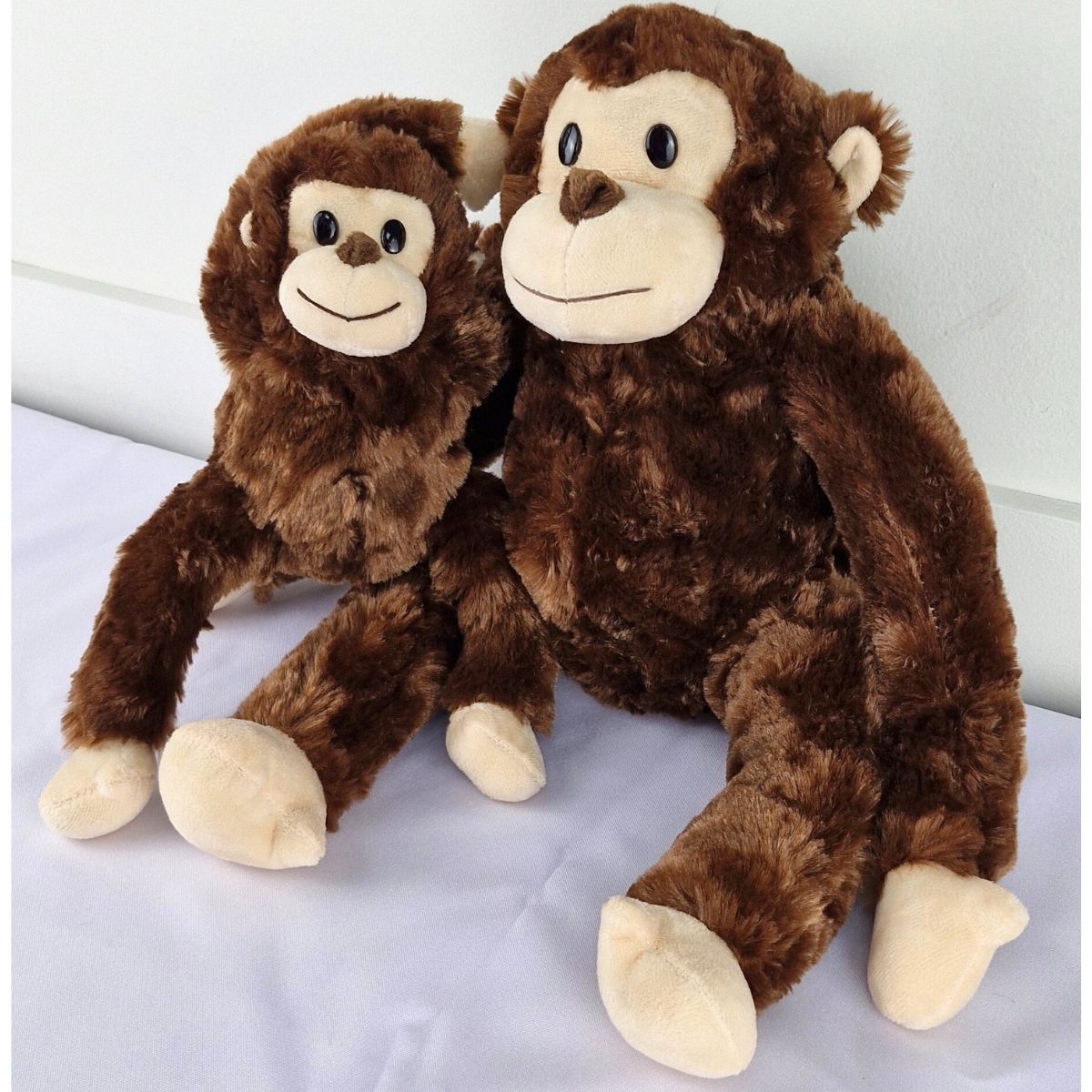 Macaco De Pelúcia Com Filhote Realista Grande - Fizzy - Nikity Toys ...