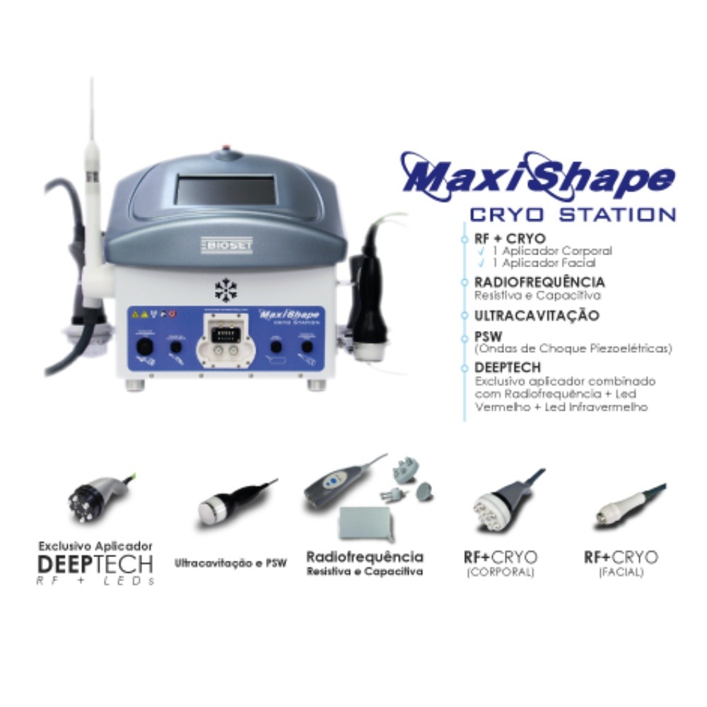 MaxiShape Cryo Station Bioset - Medmart Equipamentos Médicos e Estetica