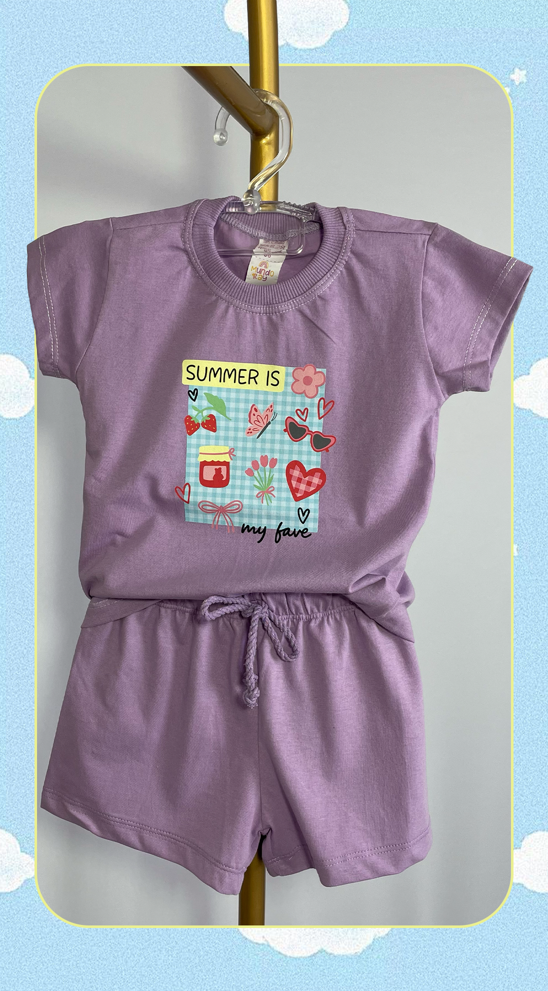 CONJUNTO ALGODÃO SUMMER IS - Mundo Ray