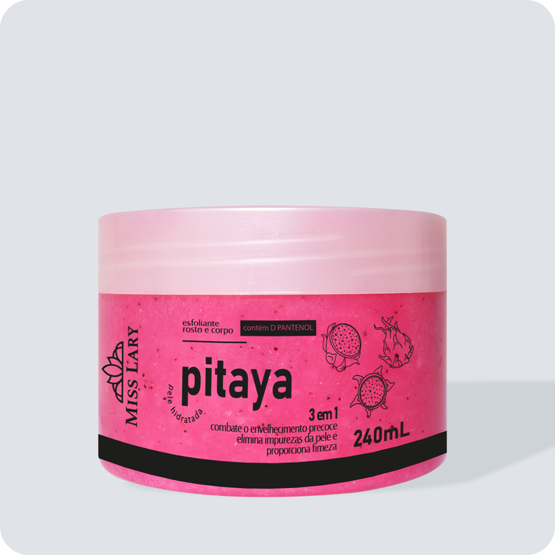 Esfoliante Corpo e Rosto Pitaya - Miss Lary Cosméticos Veganos