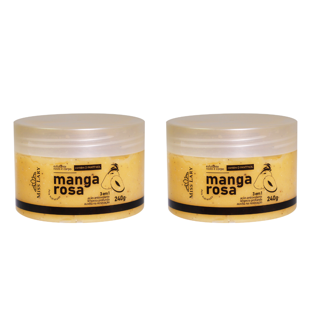 Esfoliante Corpo e Rosto - Manga Rosa - Miss Lary Cosméticos Veganos