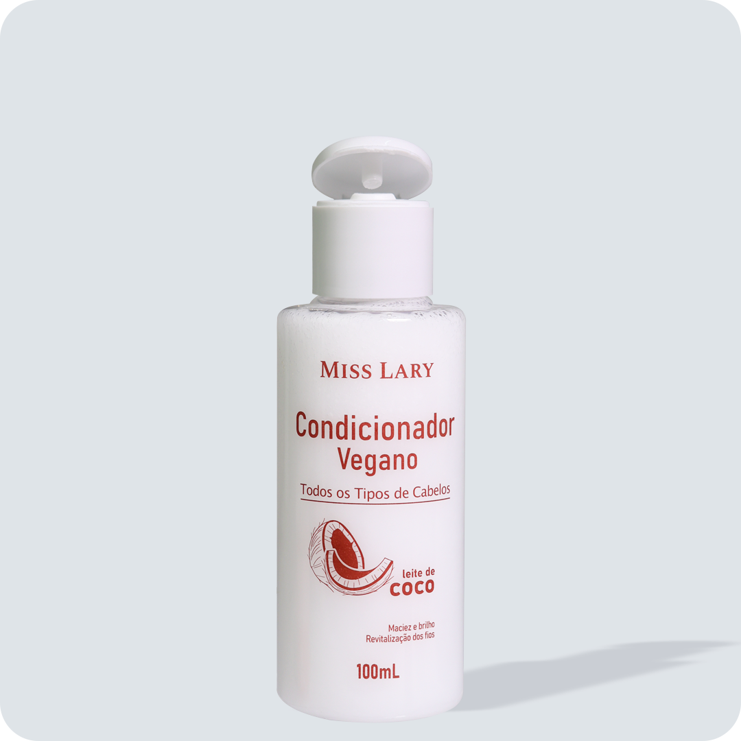 Condicionador Vegano Leite de Coco - Miss Lary Cosméticos Veganos