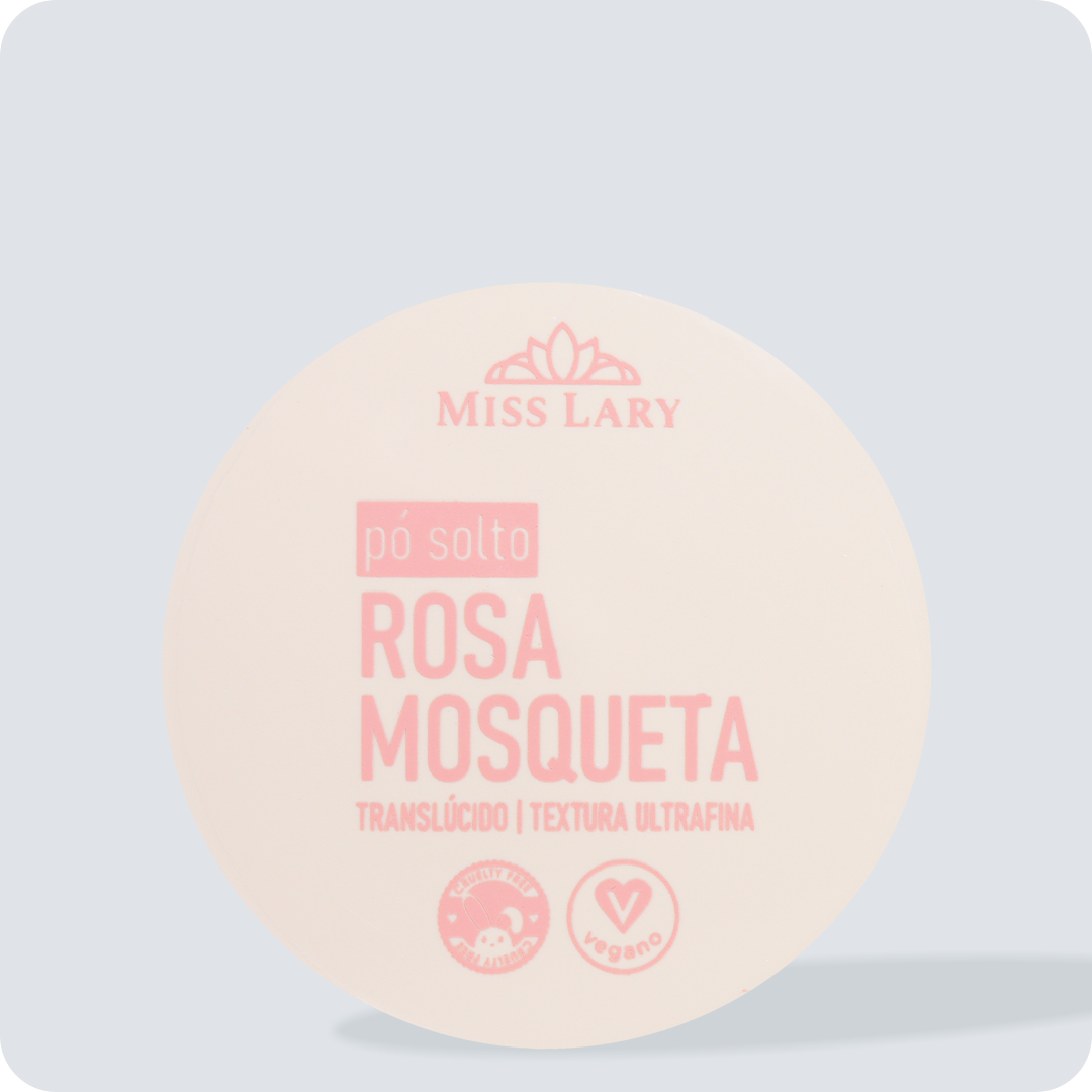Pó Rosa Mosqueta - Miss Lary Cosméticos Veganos