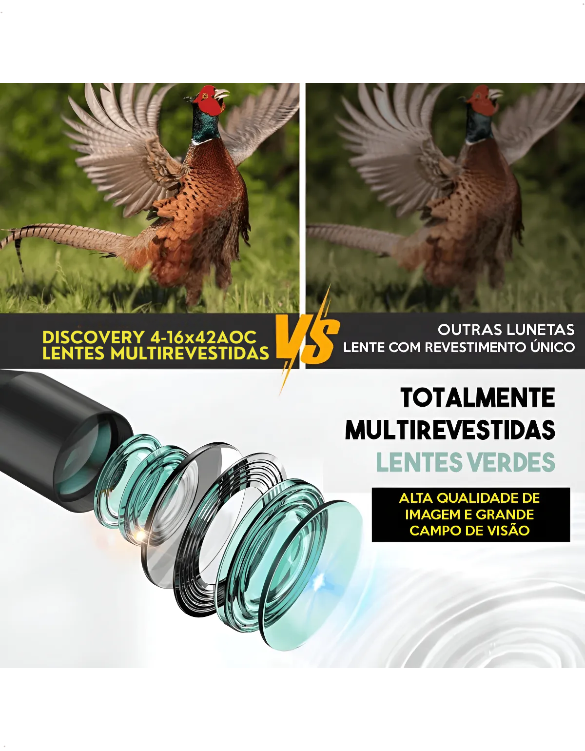 Discovery Luneta Mira MS 3-9x40IR SFP Retícul Iluminado 22mm - Aventurar
