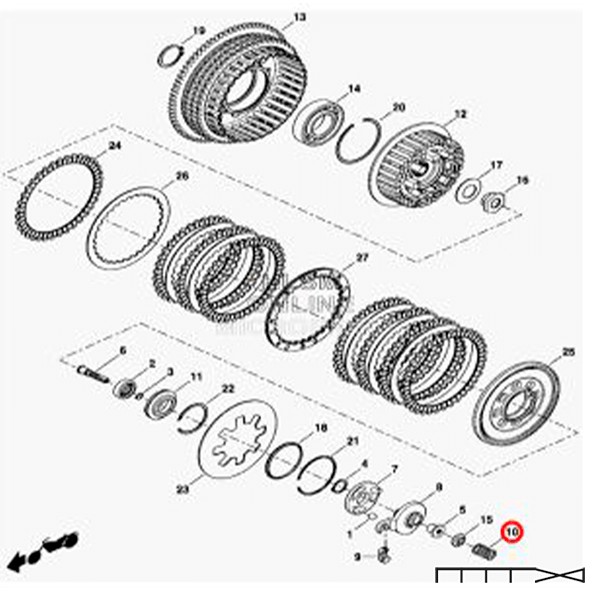 Mola de Ajuste da Embreagem - Sportster 1994 à 2020 - Eastern Parts ...
