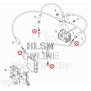 Kit c/ 4 Velas de Ignição - Iridium para Harley-Davidson Motor ...