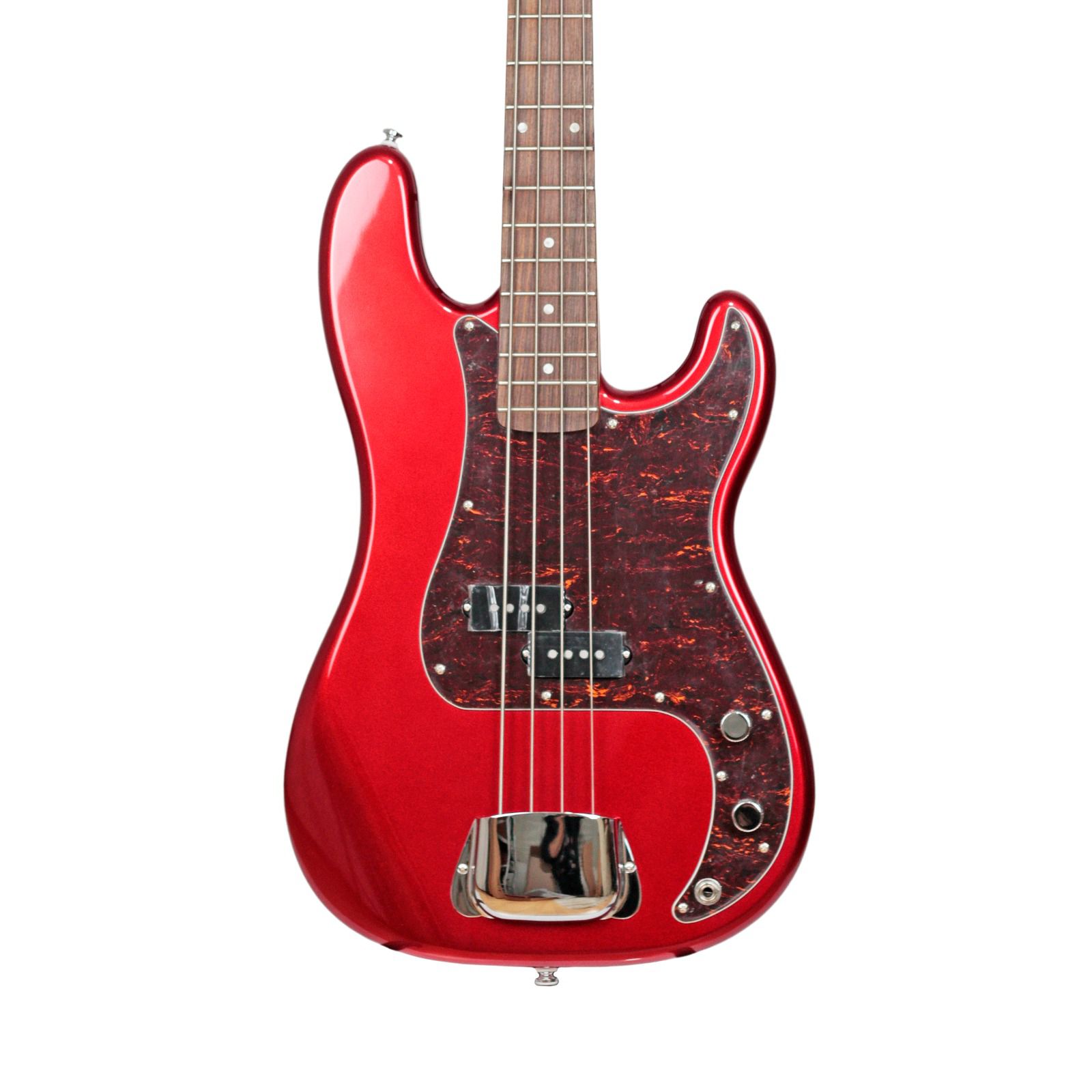 Contrabaixo 4 cordas Tribe Precision modelo Spike Vermelho Pau Ferro ...