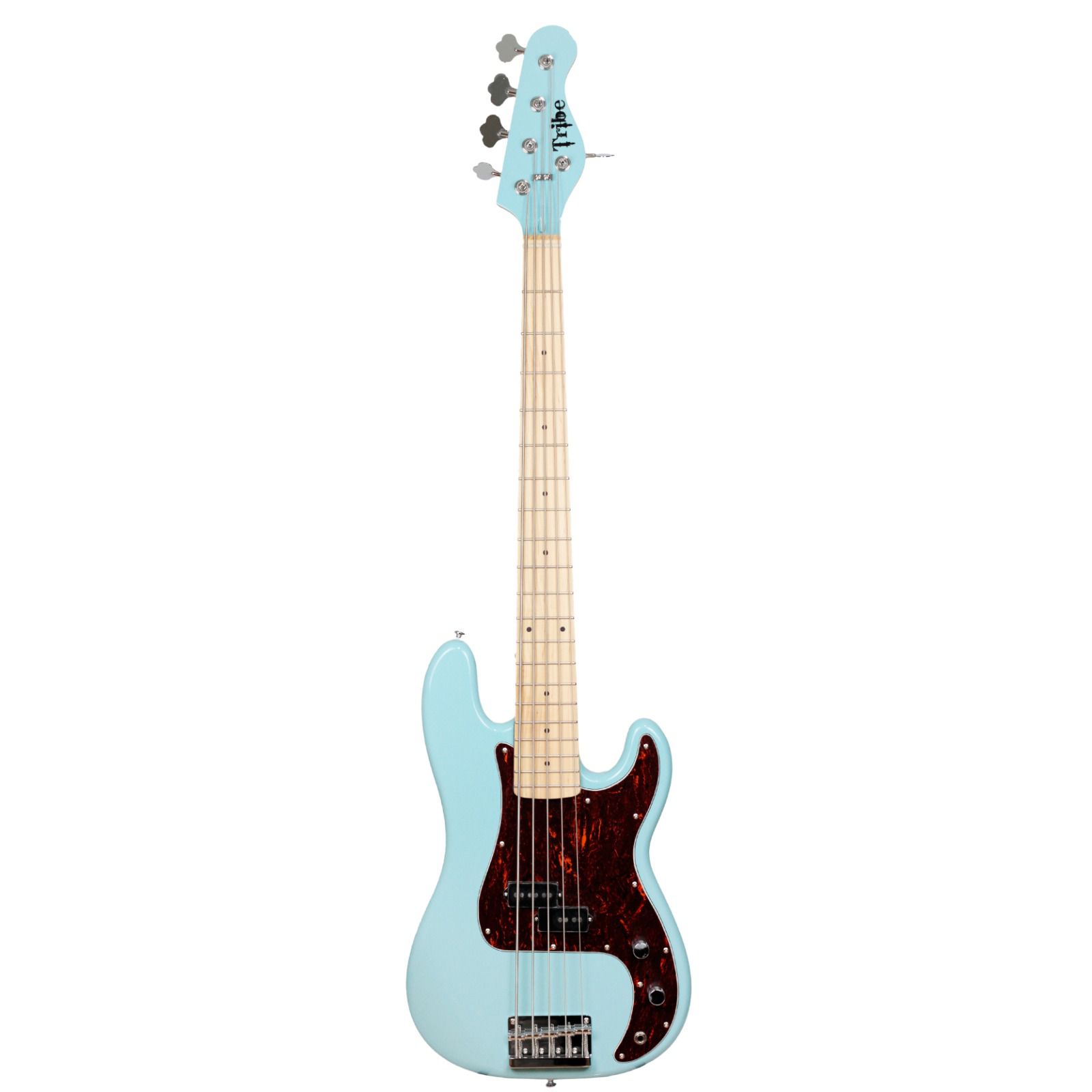 Contrabaixo 5 cordas Tribe Precision modelo Spike Sky Blue Maple ...