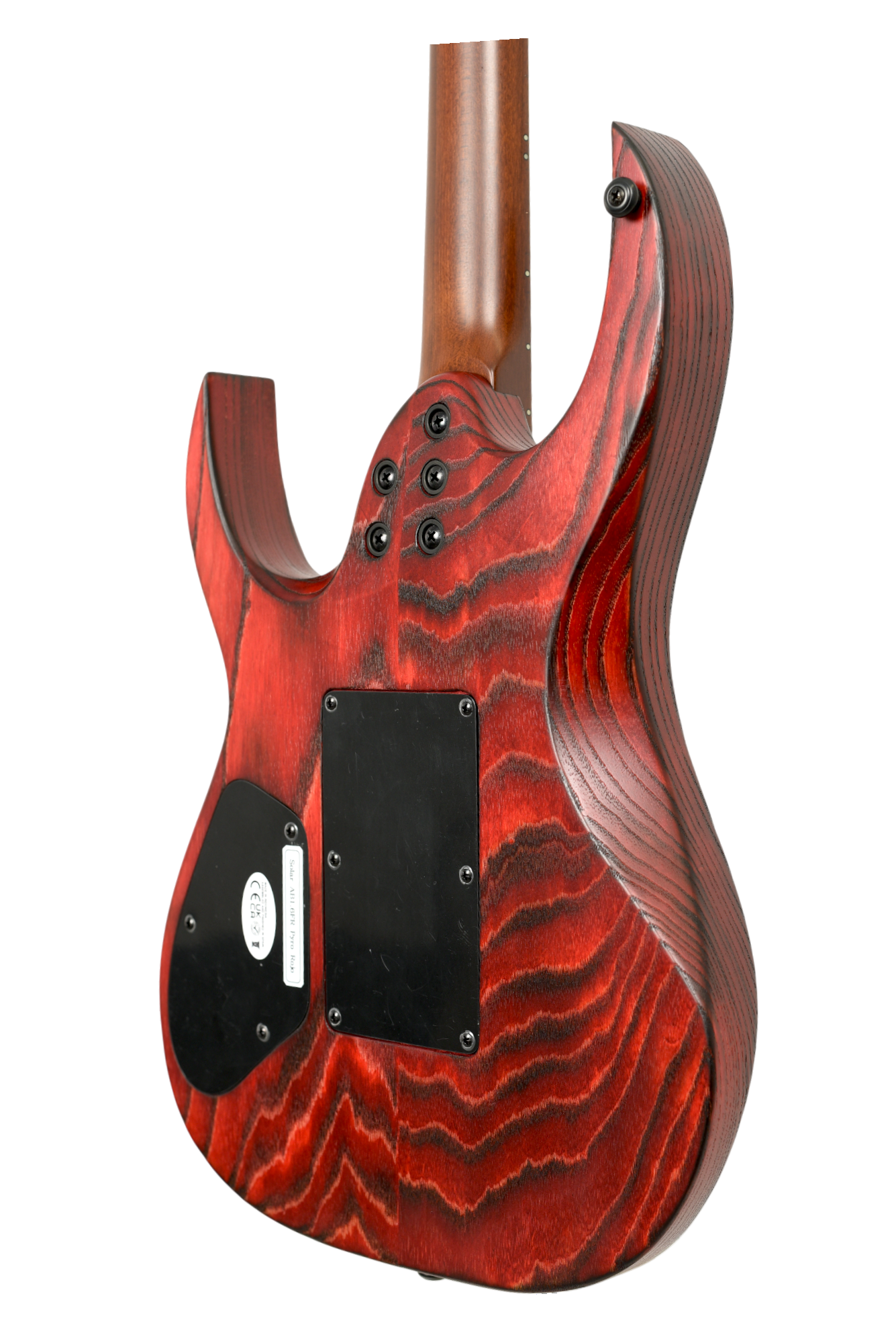 (Chop Shop) Guitarra elétrica 6c Solar AB1.6FR Pyro Rojo hardcase ...
