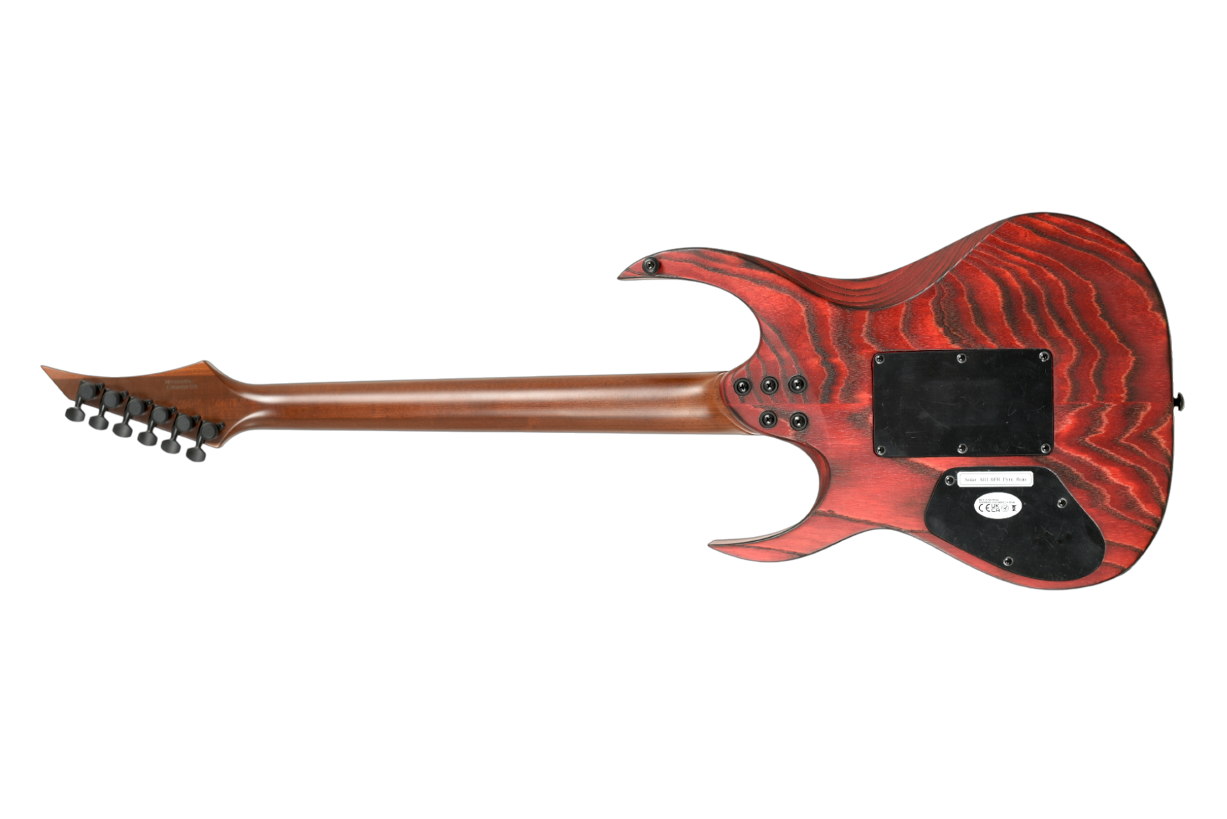 (Chop Shop) Guitarra elétrica 6c Solar AB1.6FR Pyro Rojo hardcase ...