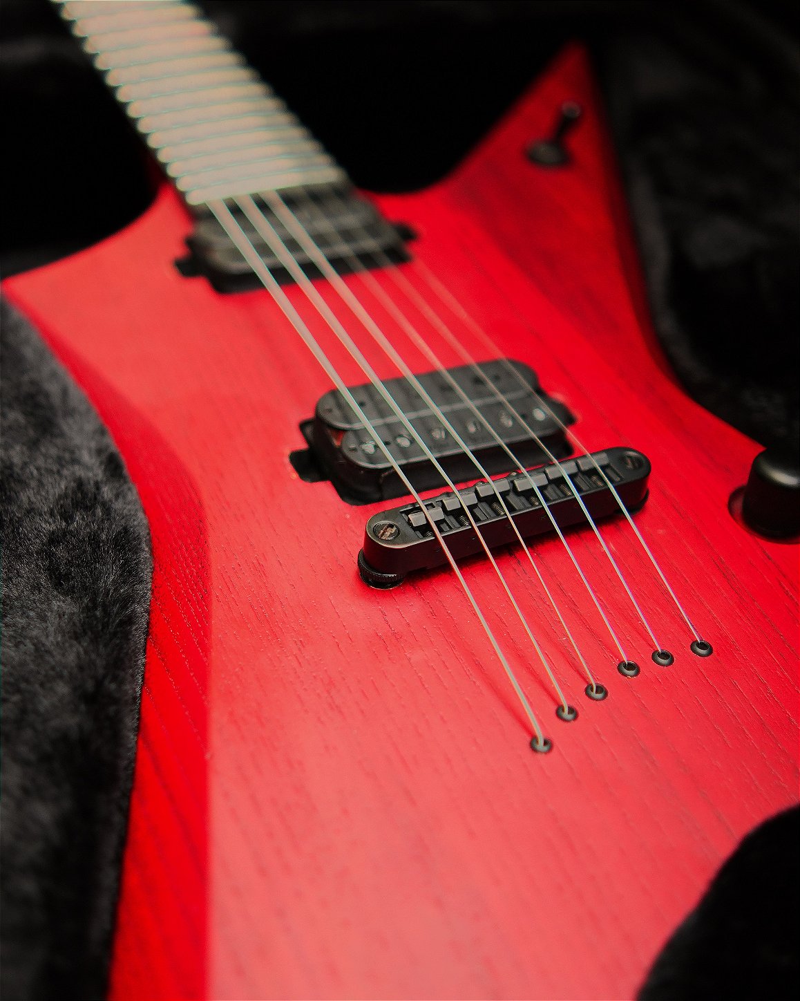 Guitarra elétrica 6 cordas Solar X2.6ROP+ Red Open Pore (usada ...