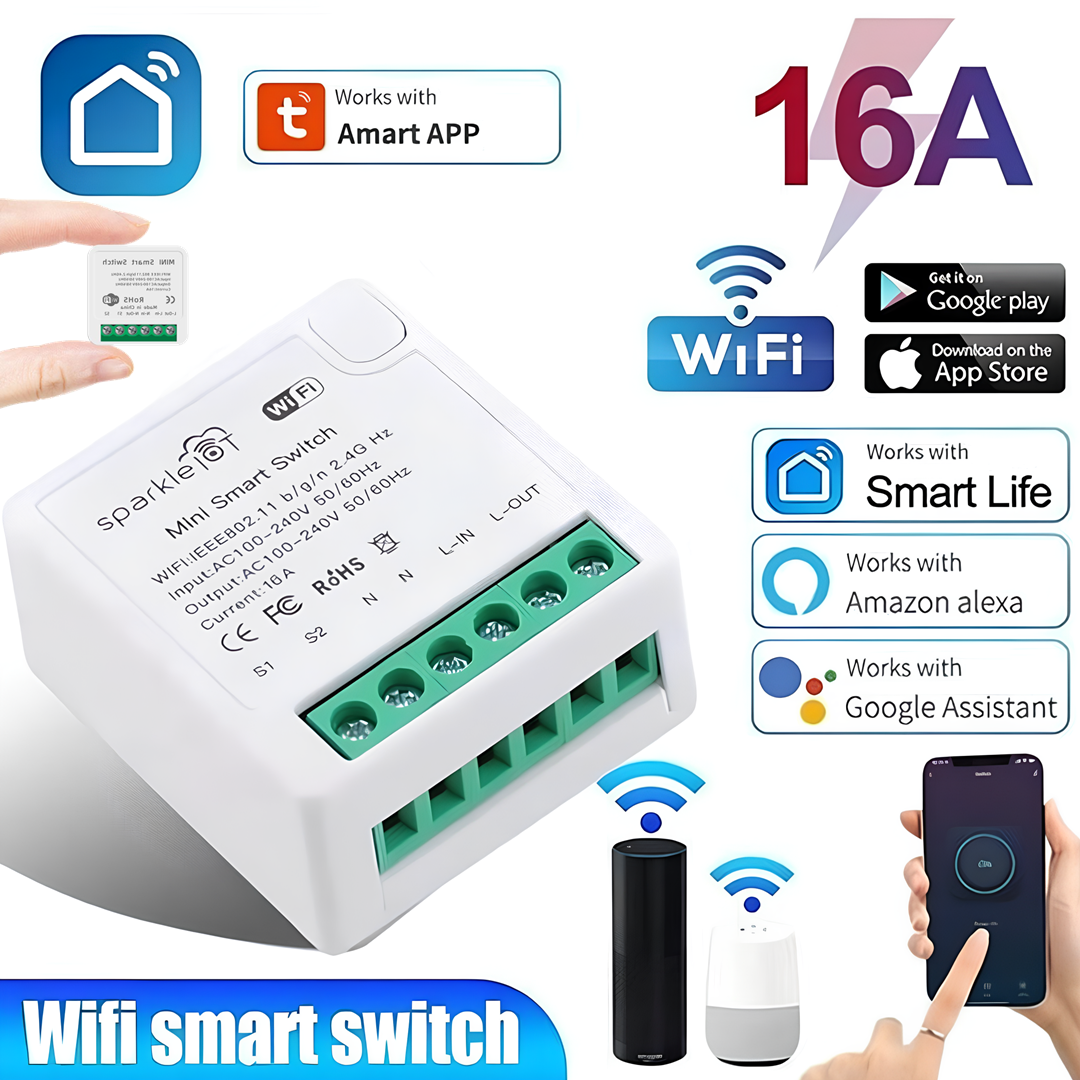 Mini Interruptor Inteligente Wifi 16A Tuya em São Luís MA - Mundo Nerd SLZ | Um arsenal em ...