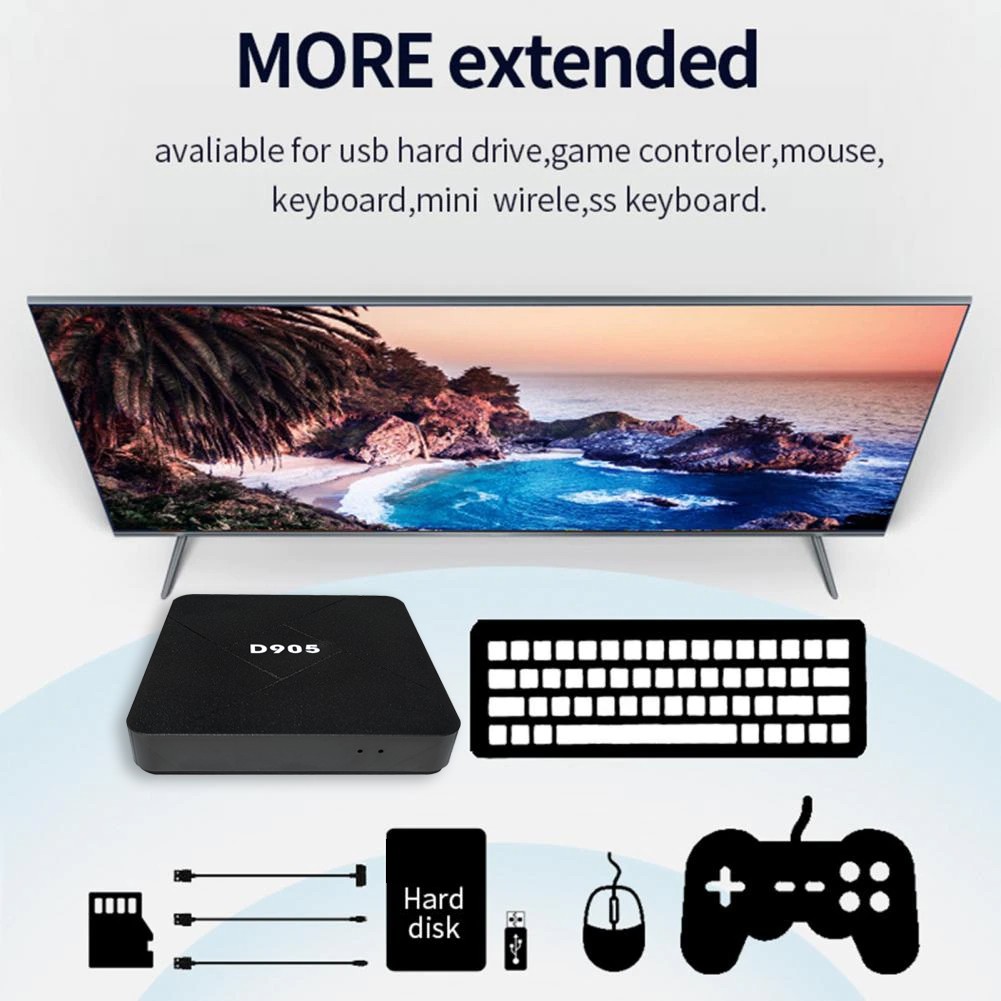 TV Box D905 Amlogic S905 Wi-Fi Android - Mais Imports