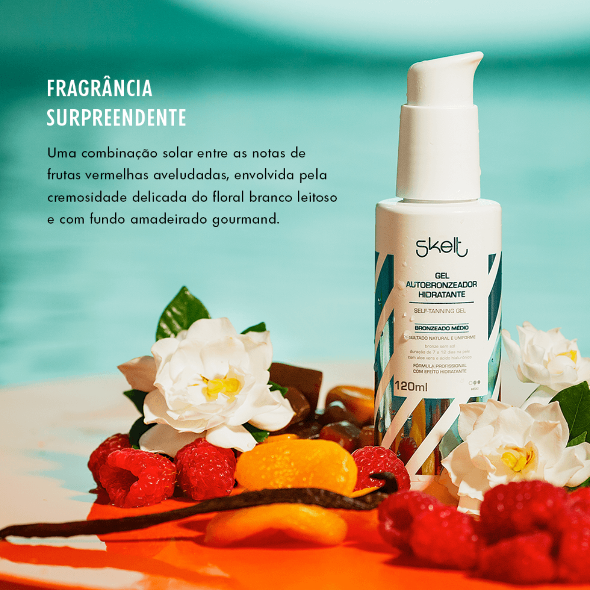 Gel Autobronzeador Hidratante 120ml - Skelt - Sense Selfcare