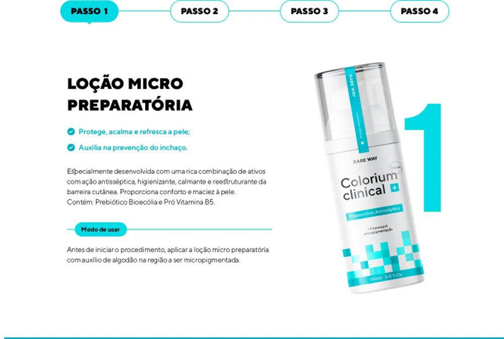 Kit para Micropigmentação Colorium Clinical + - Beleza Unika