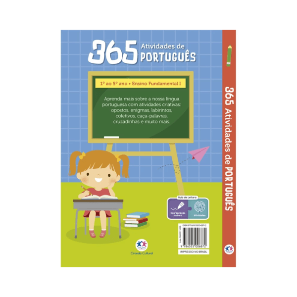Livro 365 Atividades de Português Ciranda Cultural - Up Brinquedos