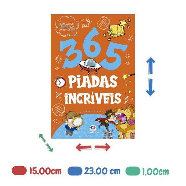Livro 365 piadas incriveis Ciranda Cultural - Up Brinquedos