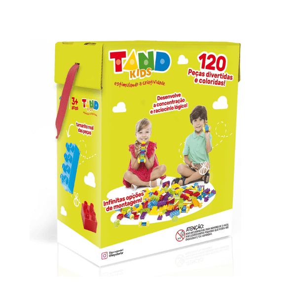 Tand Kids Baú 120 Peças Toyster - Up Brinquedos