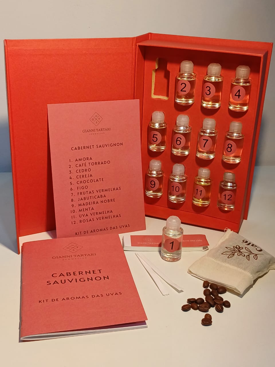 Kit de Aromas das Uvas - Cabernet Sauvignon - Gianni Tartari