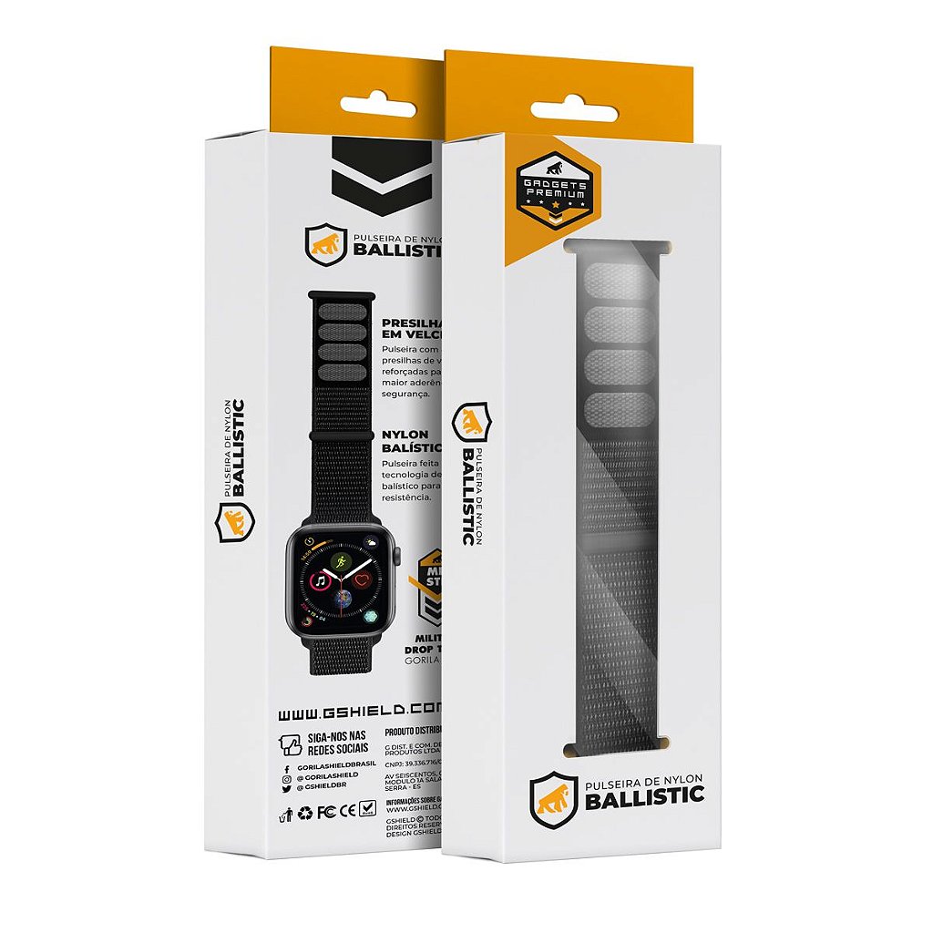 Pulseira Universal Ballistic Para Relógio 22mm - Gshield - Atacado ...