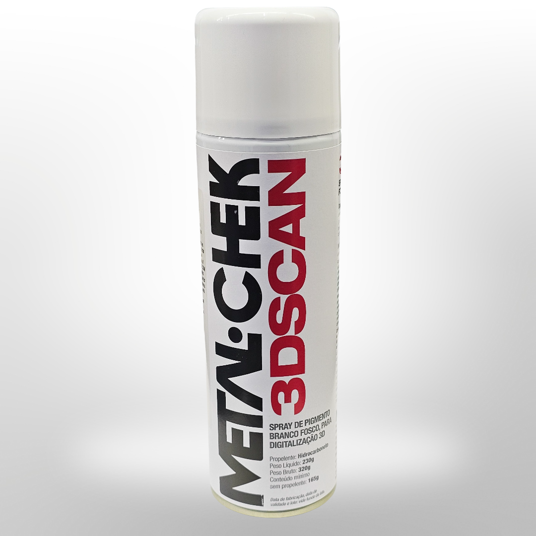 Spray METALCHEK 3DSCAN - SUPRISCAN - Suprimentos para Scanner 3D