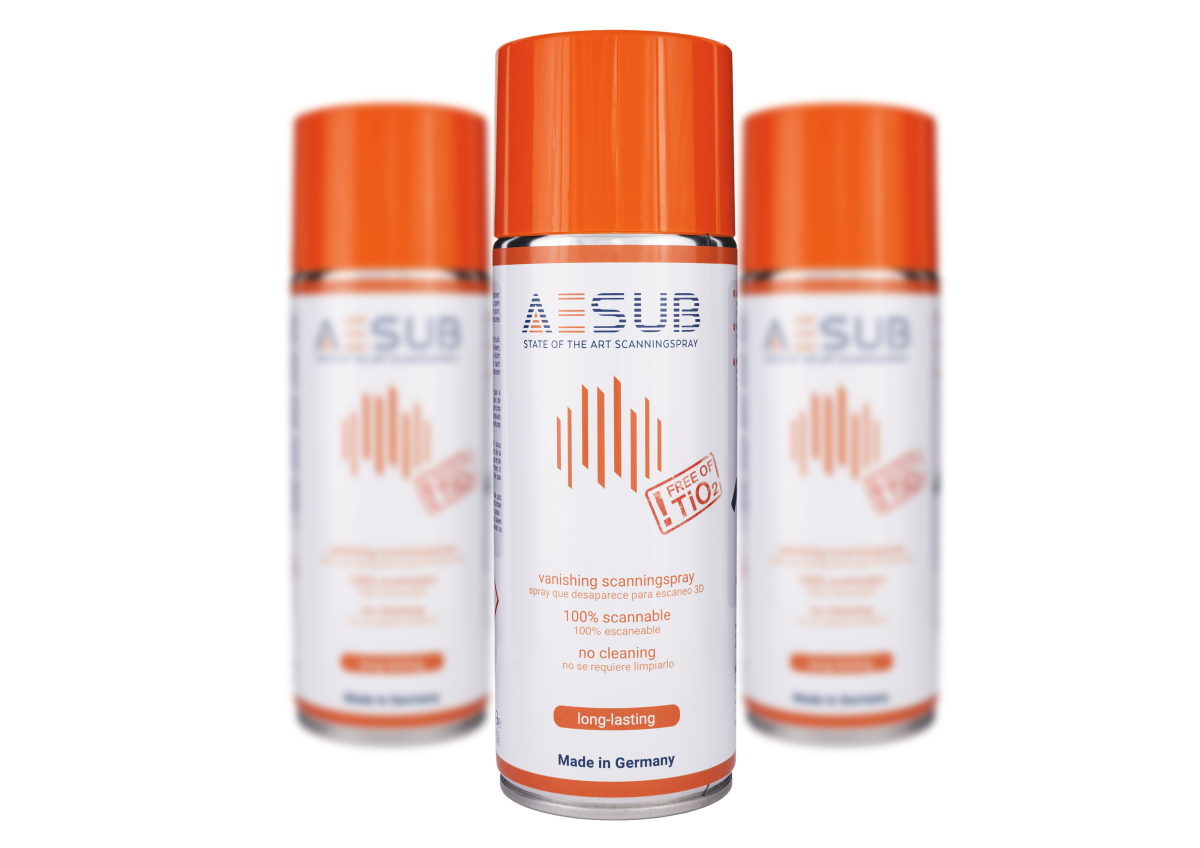 AESUB ORANGE 400ML - SPRAY PARA SCANNER 3D Shining, Revopoint e ...