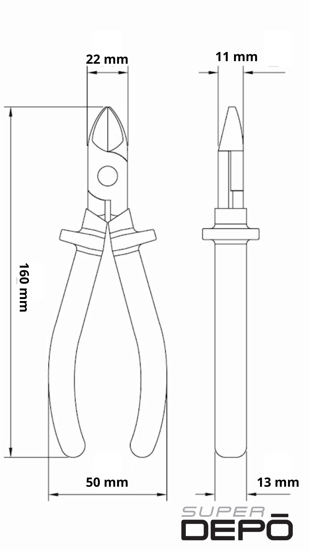Alicate De Corte Diagonal 6 Polegadas Isolado Tramontina Pro - Super Depo