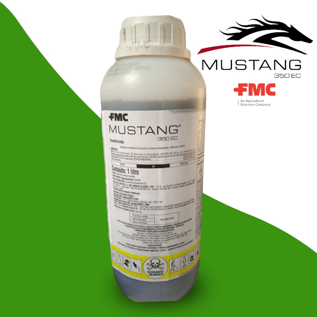 Inseticida Mustang 350 EC 1 Litro FMC - Zeta-Cipermetrina - Roundup ...