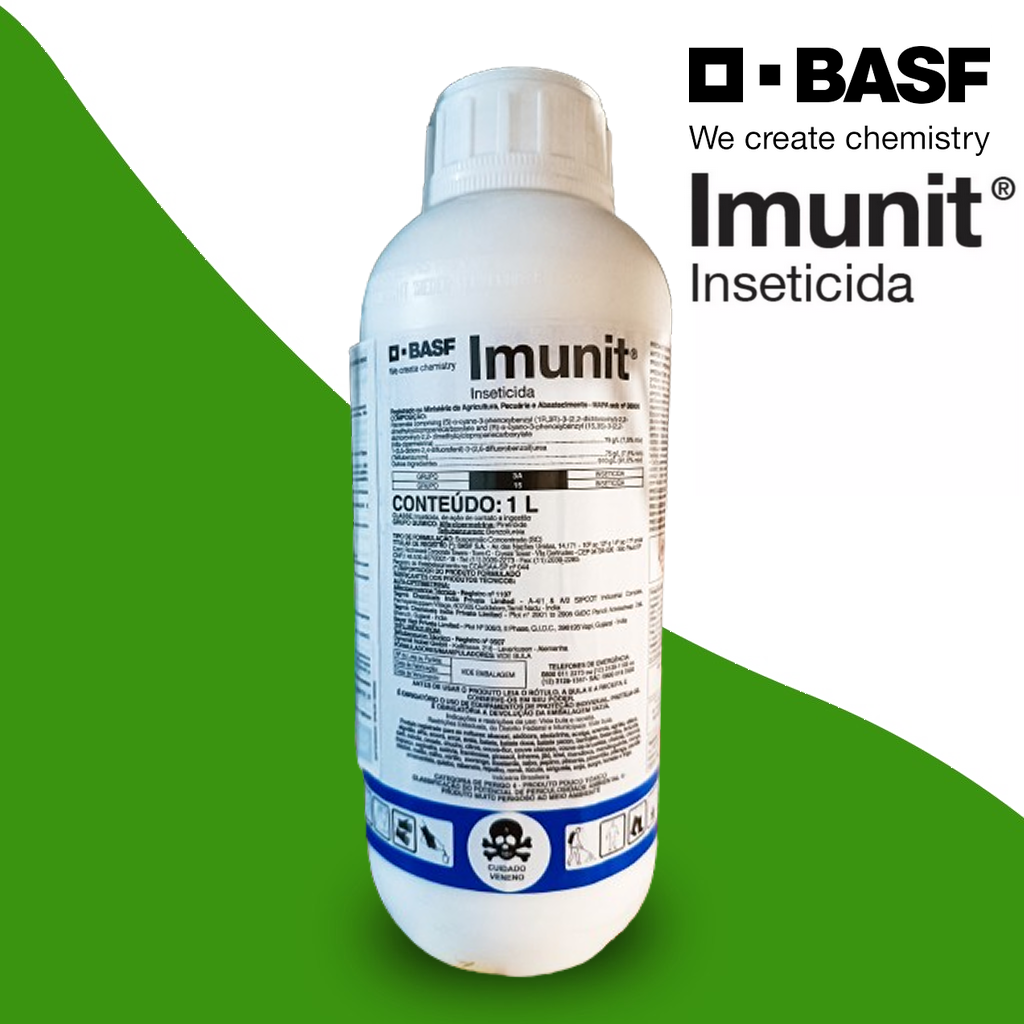 Inseticida de ingestão e contato Imunit 1 litro - Composição Alfa-cip ...