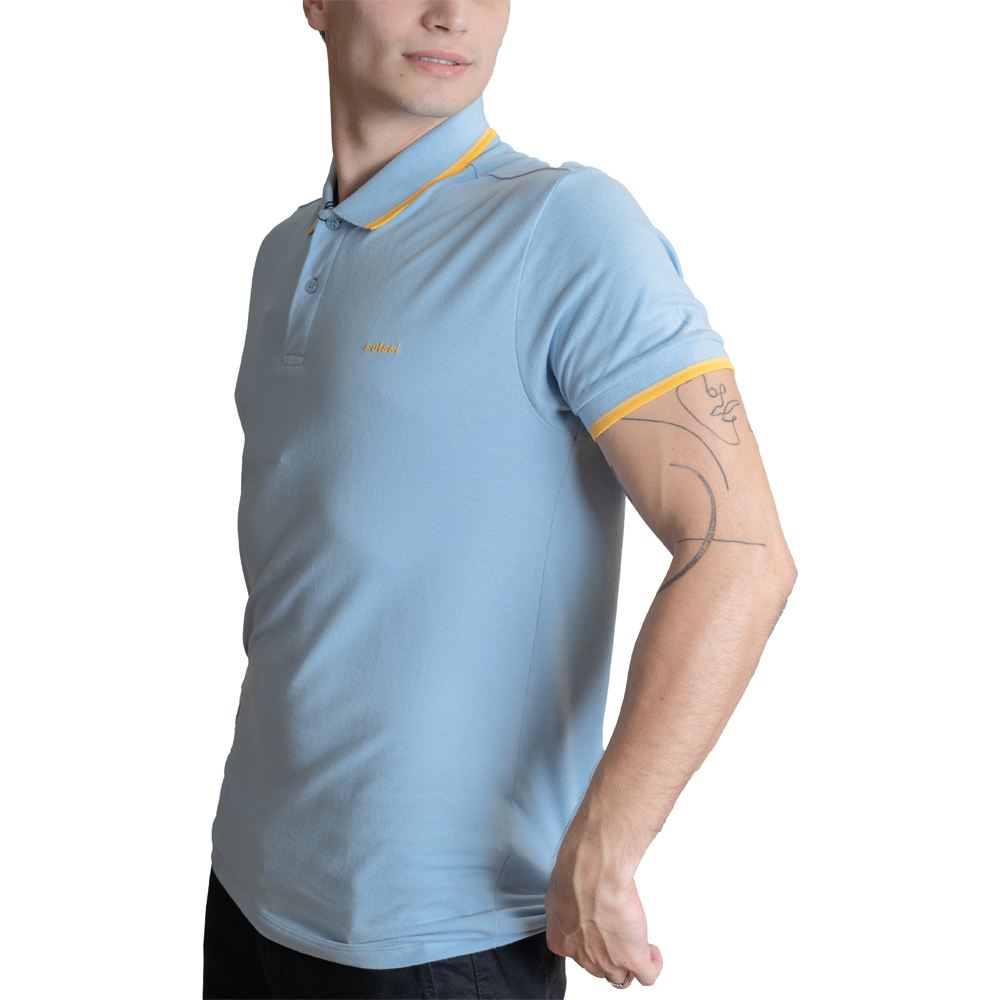 Camisa Polo Colcci Brasil Logo VE23 Azul Masculino - Attemporal Boutique
