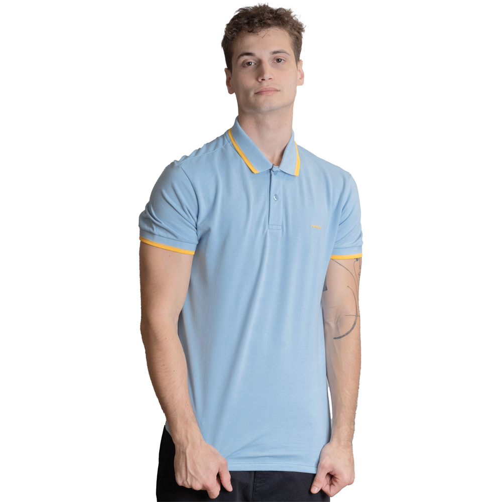 Camisa Polo Colcci Brasil Logo VE23 Azul Masculino - Attemporal Boutique