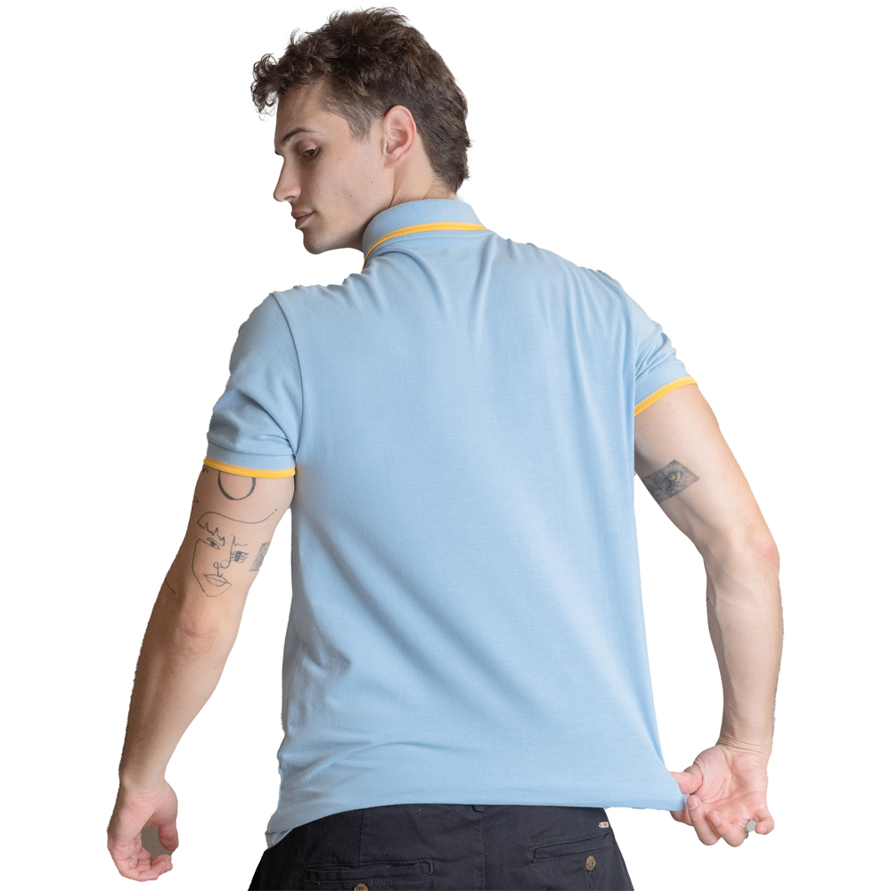 Camisa Polo Colcci Brasil Logo VE23 Azul Masculino - Attemporal Boutique