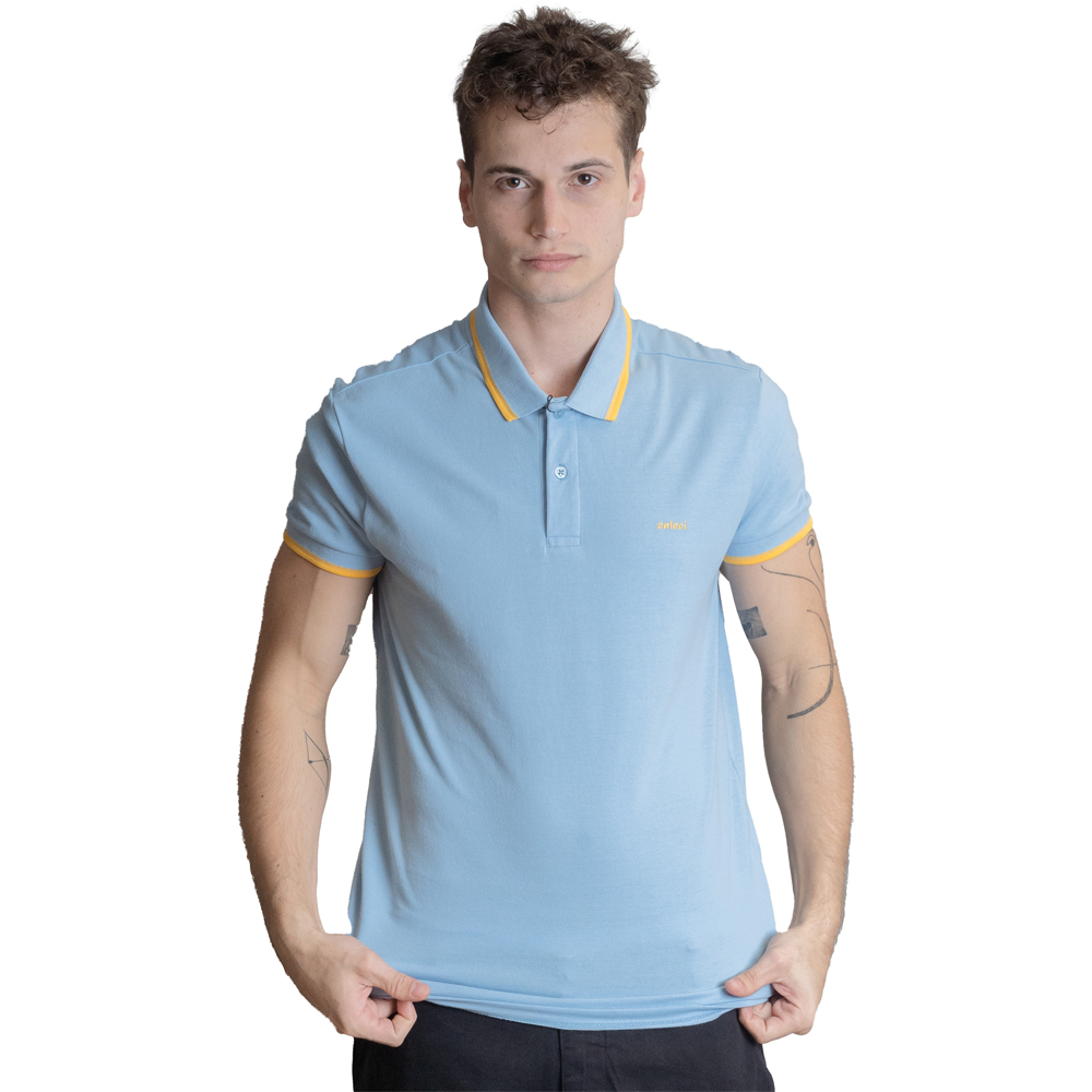 Camisa Polo Colcci Brasil Logo VE23 Azul Masculino - Attemporal Boutique