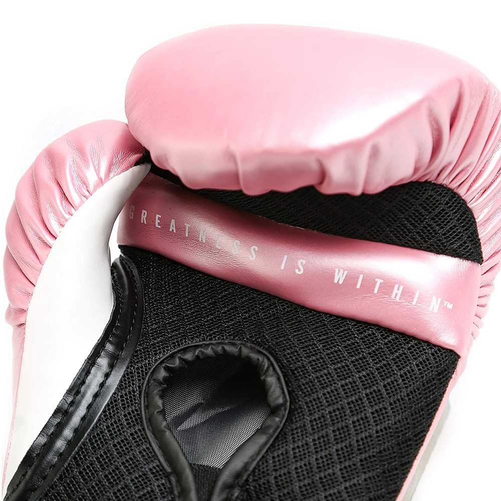 Luva de Boxe Everlast Elite ProStyle Rosa e Branco - Attemporal Boutique