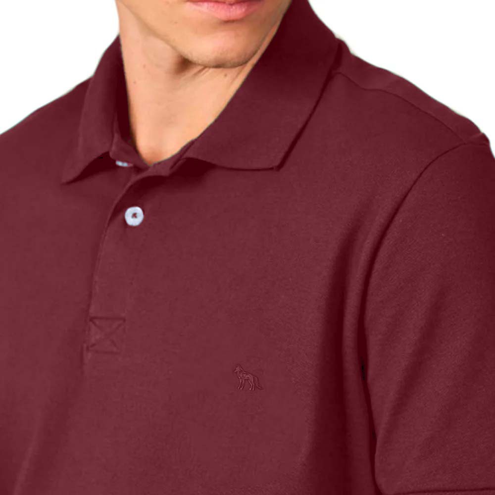 Camisa Polo Acostamento Logo O23 Bordô Masculino - Attemporal Boutique