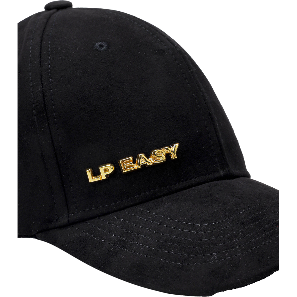 Boné Easy Lança Perfume Suede AI23 Preto Feminino - Attemporal Boutique
