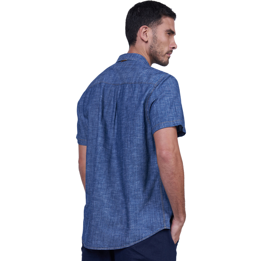 Camisa Jeans Colcci Relax MC P24 Azul Masculino - Attemporal Boutique