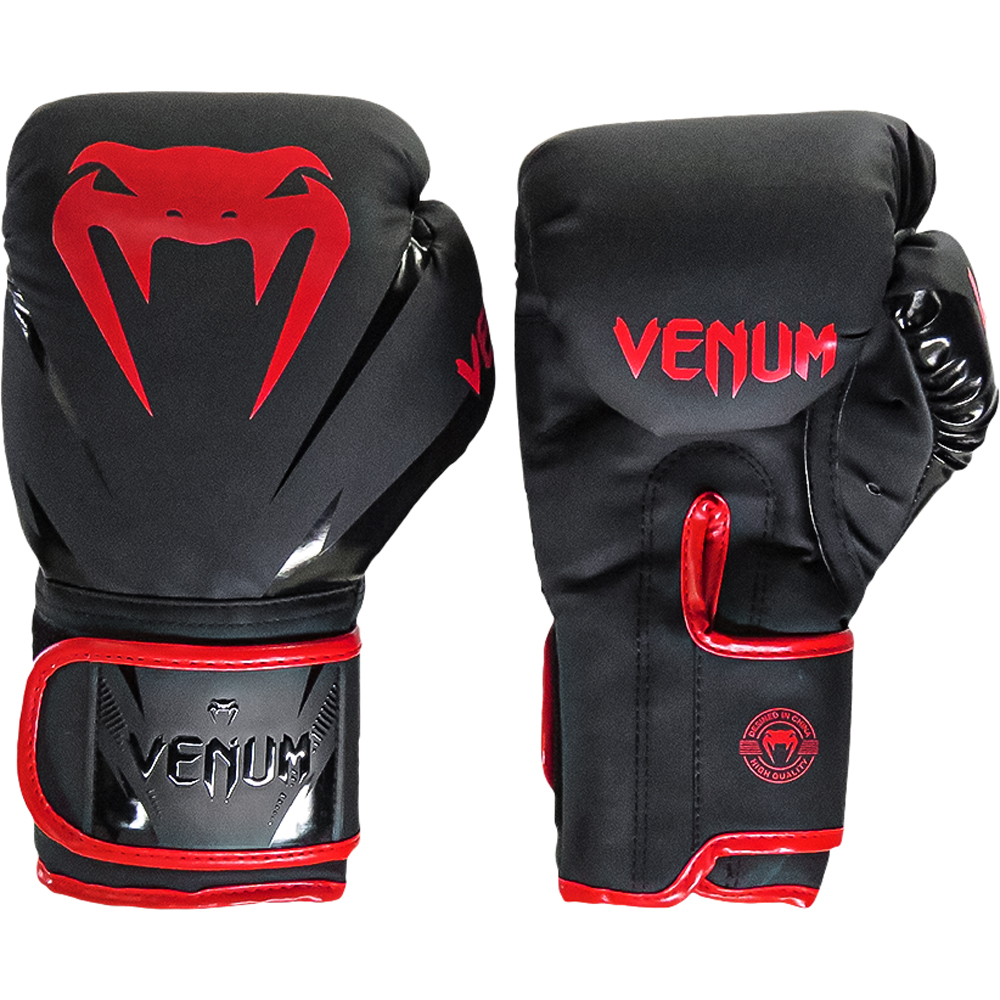 Kit Box Venum New Impact Evo Luva Bandagem e Bucal Vermelho ...
