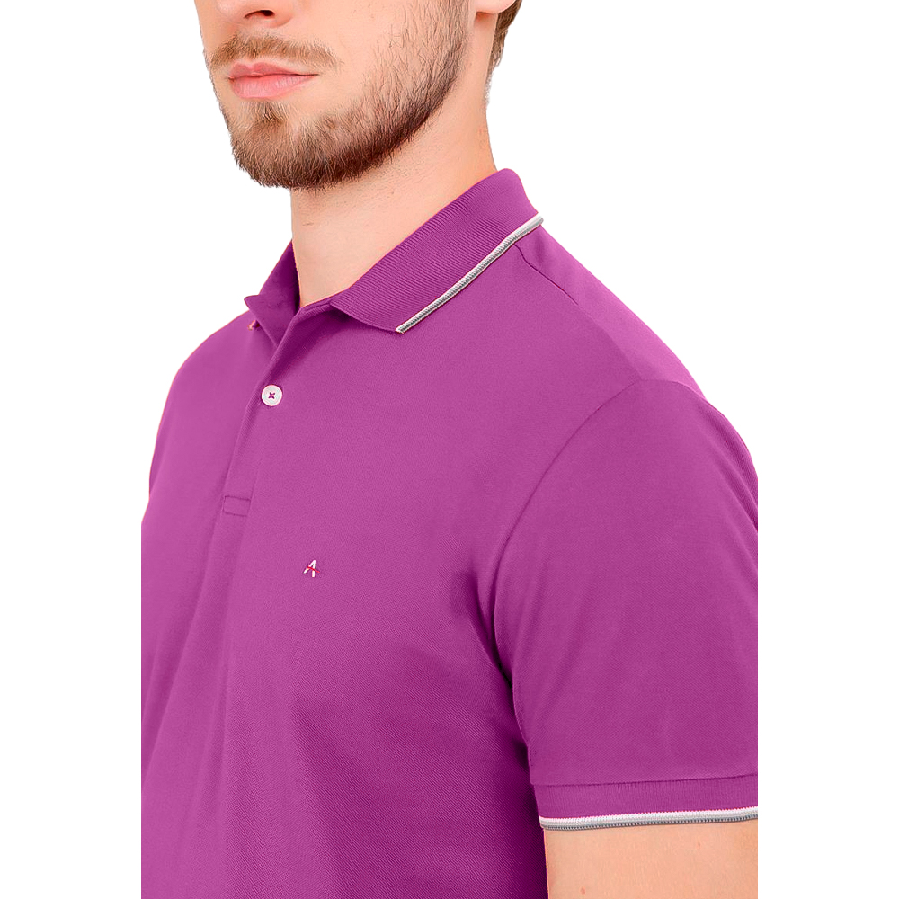 Camisa Polo Aramis 3 Listras IN24 Rosa Masculino - Attemporal Boutique