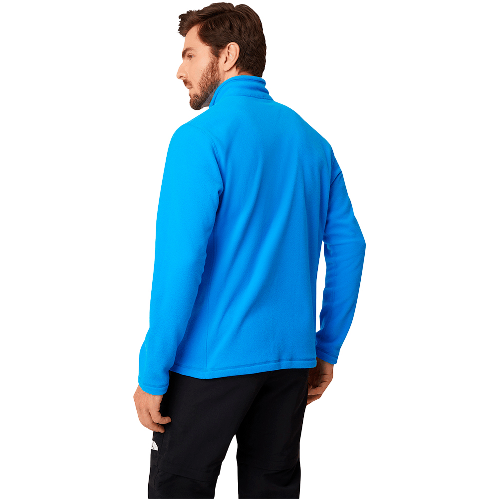 Moletom The North Face Fleece Glacier Zip Azul Masculino - Attemporal ...