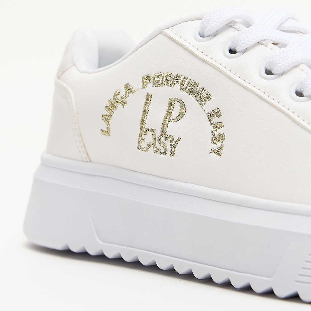 Tênis Easy Lança Perfume Logo Lateral Ve25 Branco Feminino - Attemporal ...