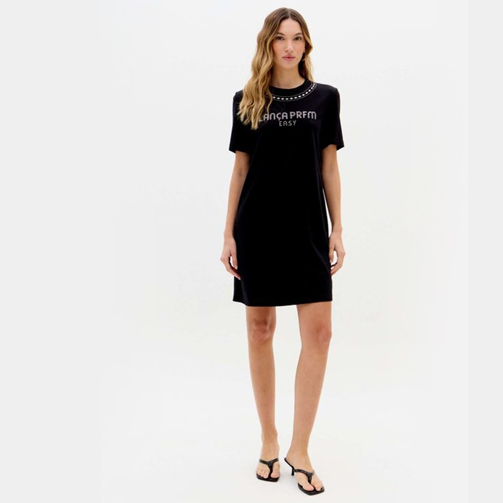 Vestido Curto Easy Lança Perfume Shine Ve26 Preto Feminino - Attemporal ...