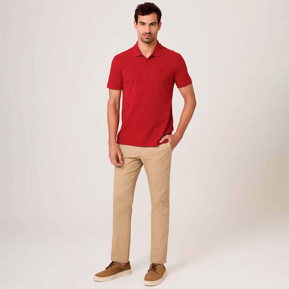 Camisa Polo Dudalina Essentials Ve26 Vermelho Masculino - Attemporal ...