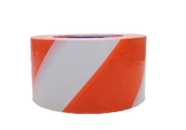 Fita Zebrada Para Sinalização 7cm x 100m Laranja E Branca - Ferragens ...