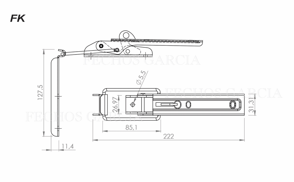 Fecho Rápido FK/E15 ZNBR Com 10 Unidades - Ferragens Garcia
