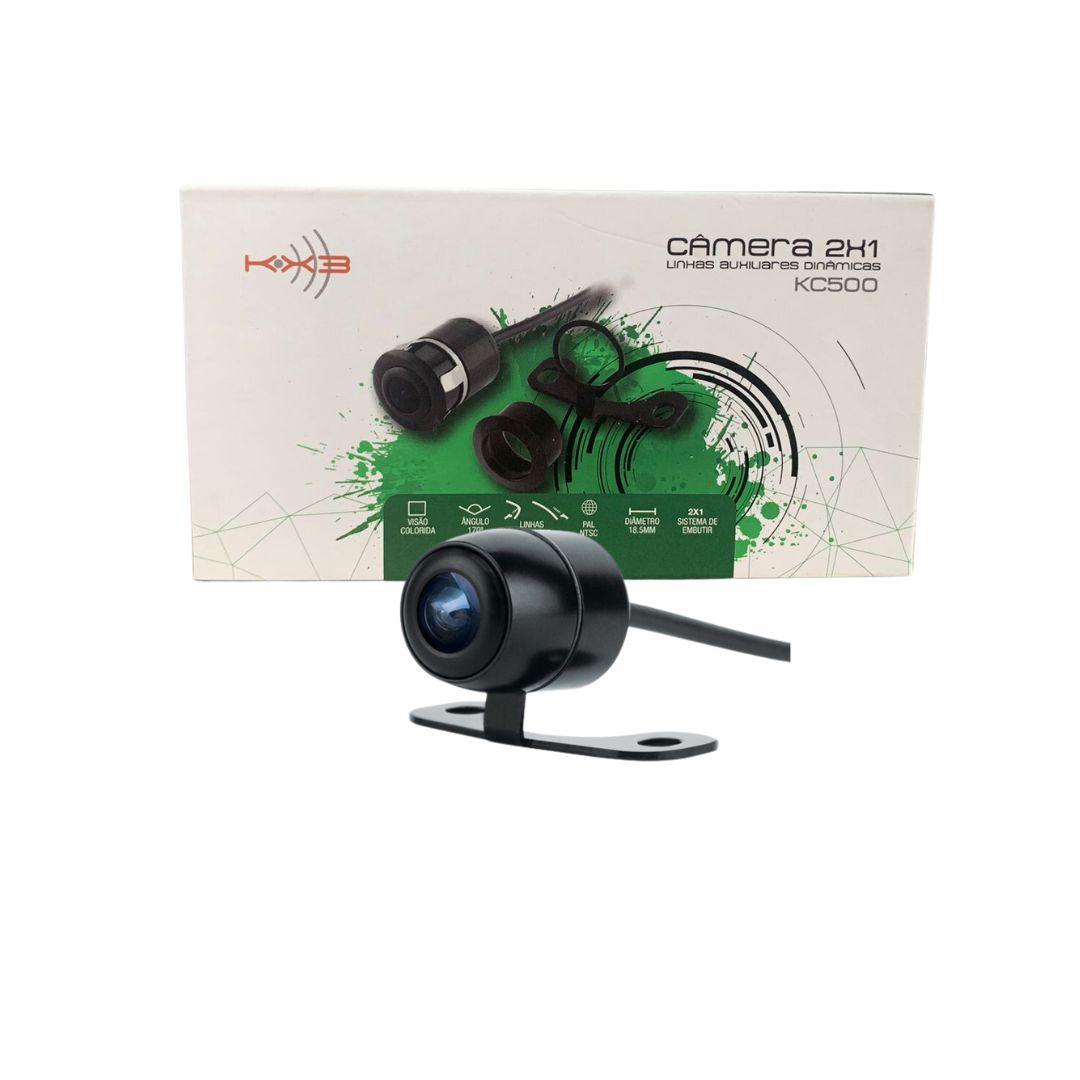 Câmera de Ré, 2X1, com Linhas Auxiliares Dinâmicas, 170° - Prime ...